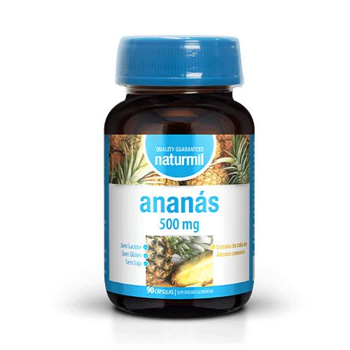 Ananás 500mg 90 Capsulas – Naturmil - Naturalmente