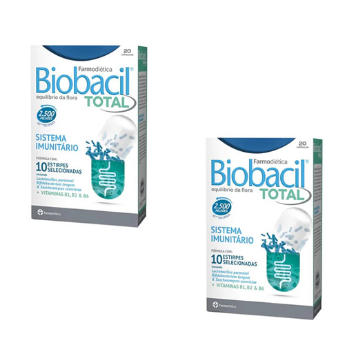 Biobacil Total 20 Cápsulas Pack 2 Unidades Farmodiética - Naturalmente