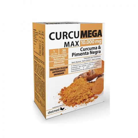 Curcumega Max 10.000mg 30 Cápsulas – Dietmed - Naturalmente